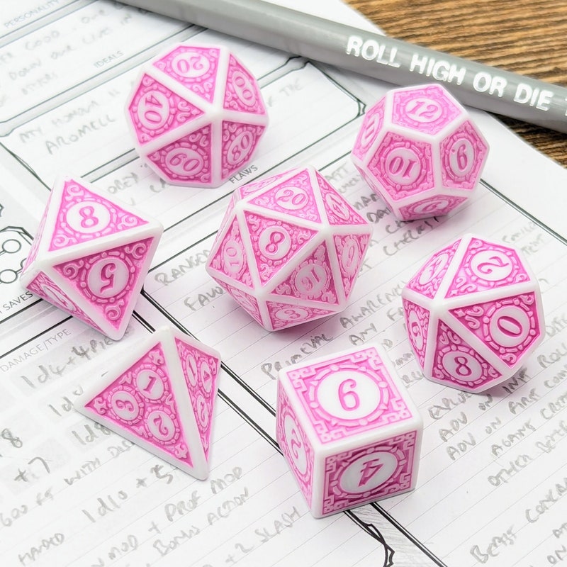 Pink Dice - Etsy