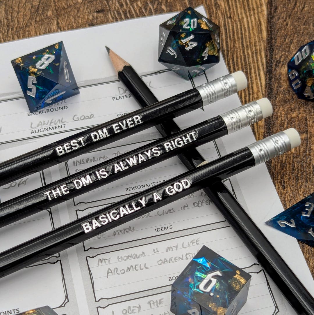 DM Bribe D&D Pencil Set for Dungeon Master: Dungeons and Dragons and ...