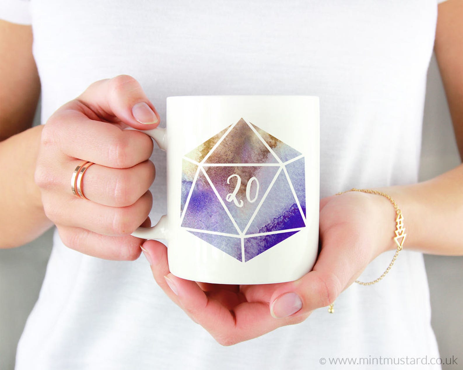 D20 Dice Mug Colour Options 11oz White Ceramic Coffee Mug | Etsy