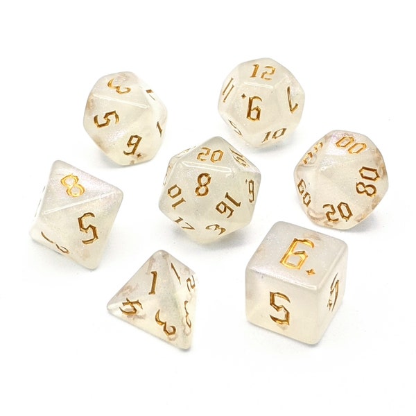 Gold Dice Set - Etsy