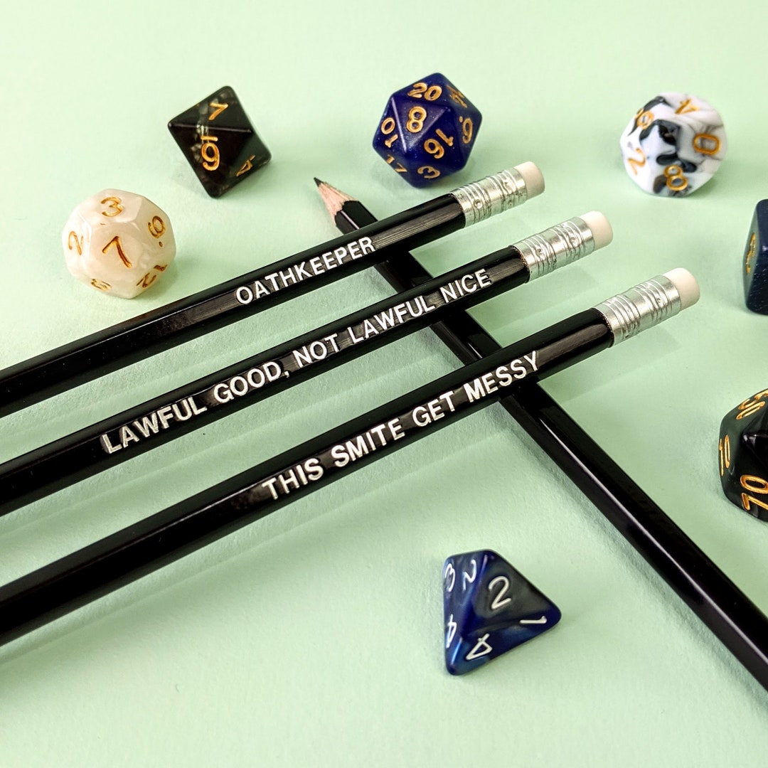 Paladin Class D&D Pencil Set: Dungeons and Dragons and Tabletop RPG - Etsy