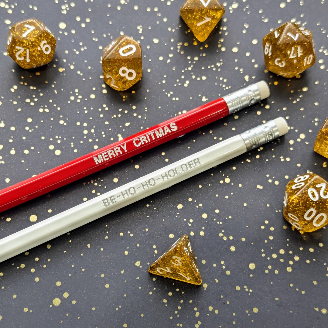 Christmas D&D Pencil Set: Dungeons and Dragons and Tabletop RPG ...