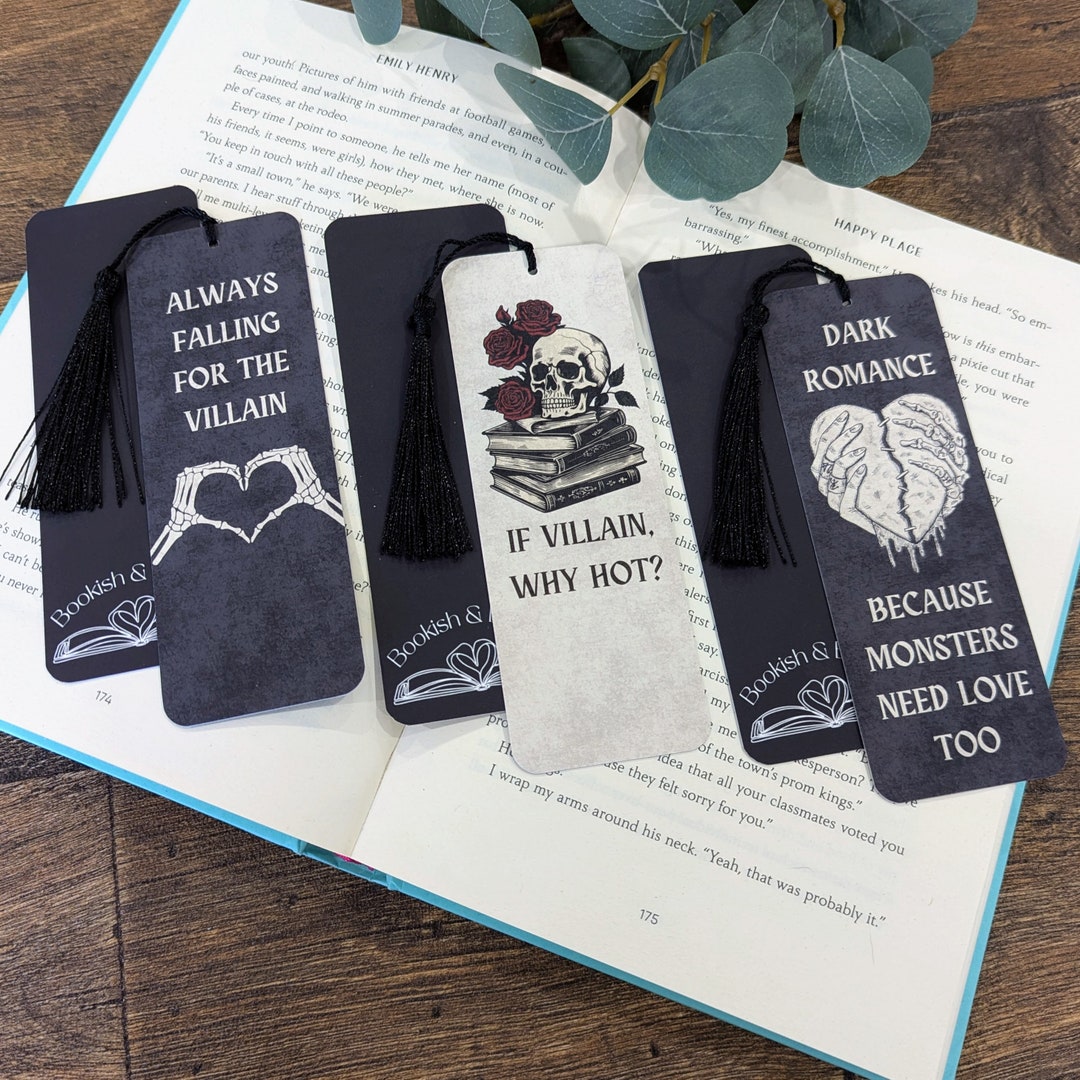 Villain Era Bookmarks: Bookish Gift for Dark Romantasy Readers - Etsy