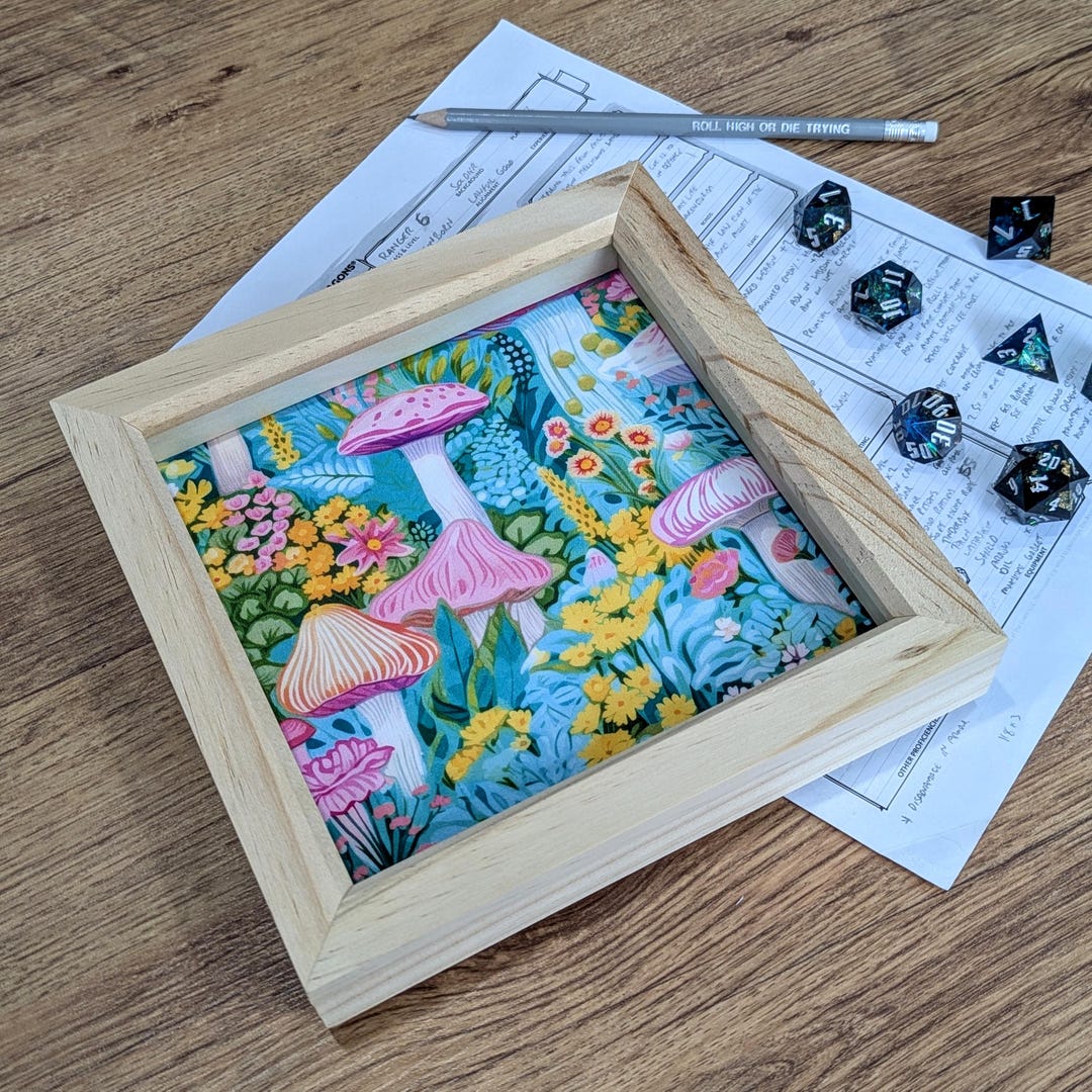Magic Mushrooms - Dice Tray of Many Faces for Dungeons & Dragons and ...