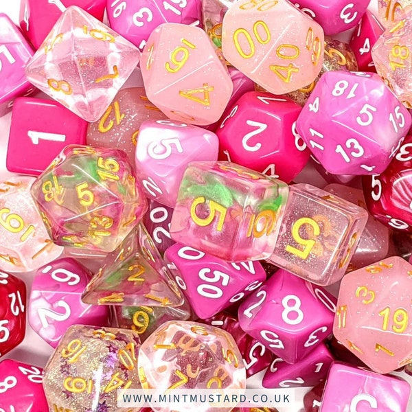 Pink Dice - Etsy