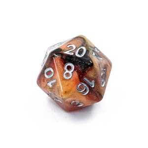 Fire Transmutation Dice Set Glitter Polyhedral Dice Set - Etsy