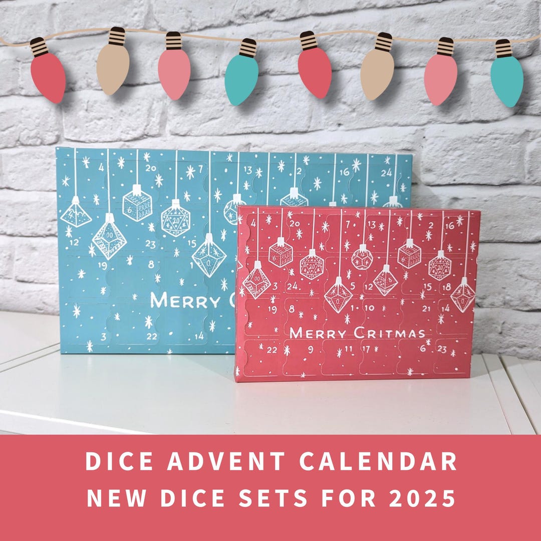 Dice Advent Calendar | Critmas Advent Calendar for Fans of Tabletop ...