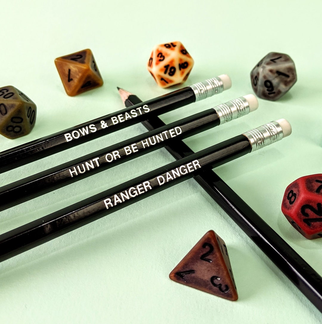 Ranger Class D&D Pencil Set | Ranger Danger | Dungeons and Dragons ...