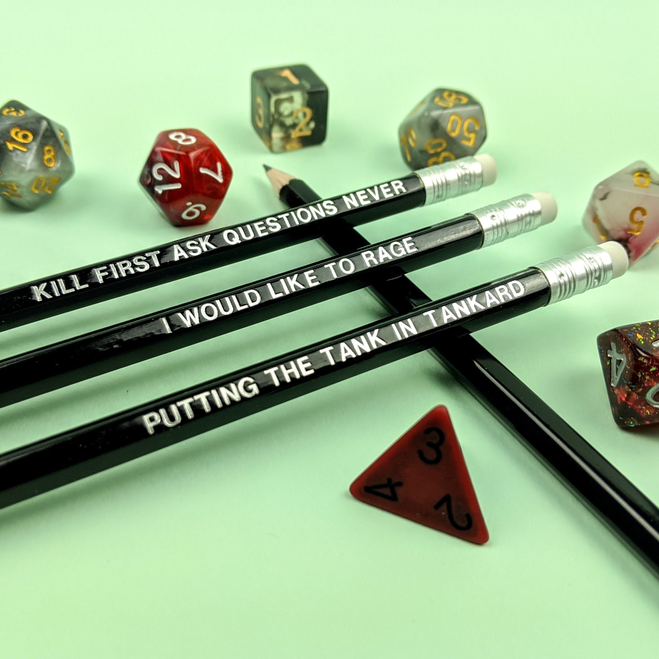 Home & Living Tabletop RPG D&D Pencils Fighter Class Pencils Office ...