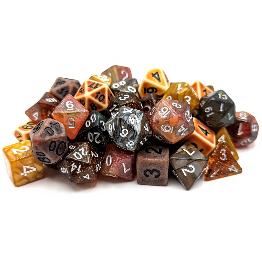 Fey Familiar Dice Palette 7pc Polyhedral Dice Set for Critters and ...