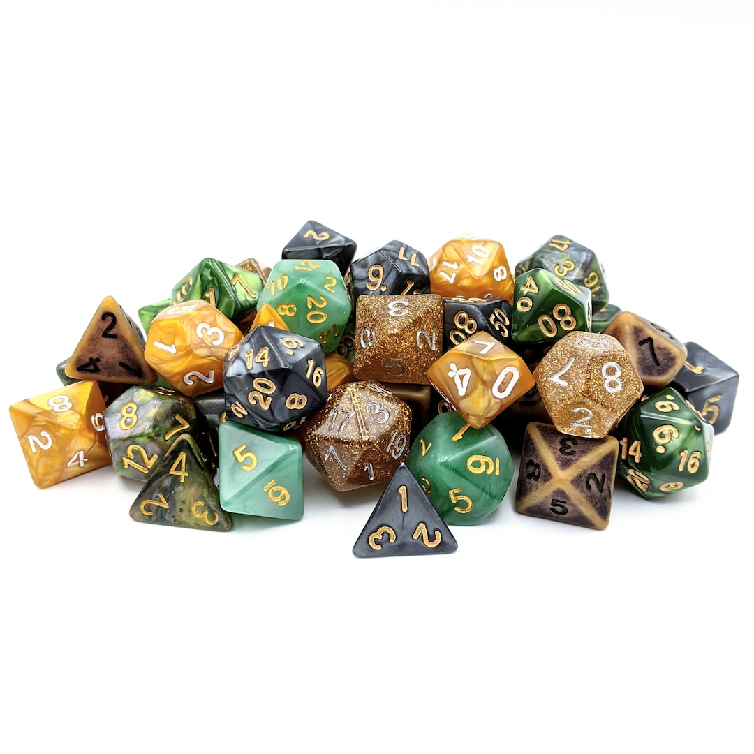 Rogue Goblin Dice Palette 7pc Polyhedral Dice Set for Critters and ...