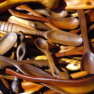 Large Handmade Black-walnut Spoon Unique Mixing Spoon One of a Kind ...