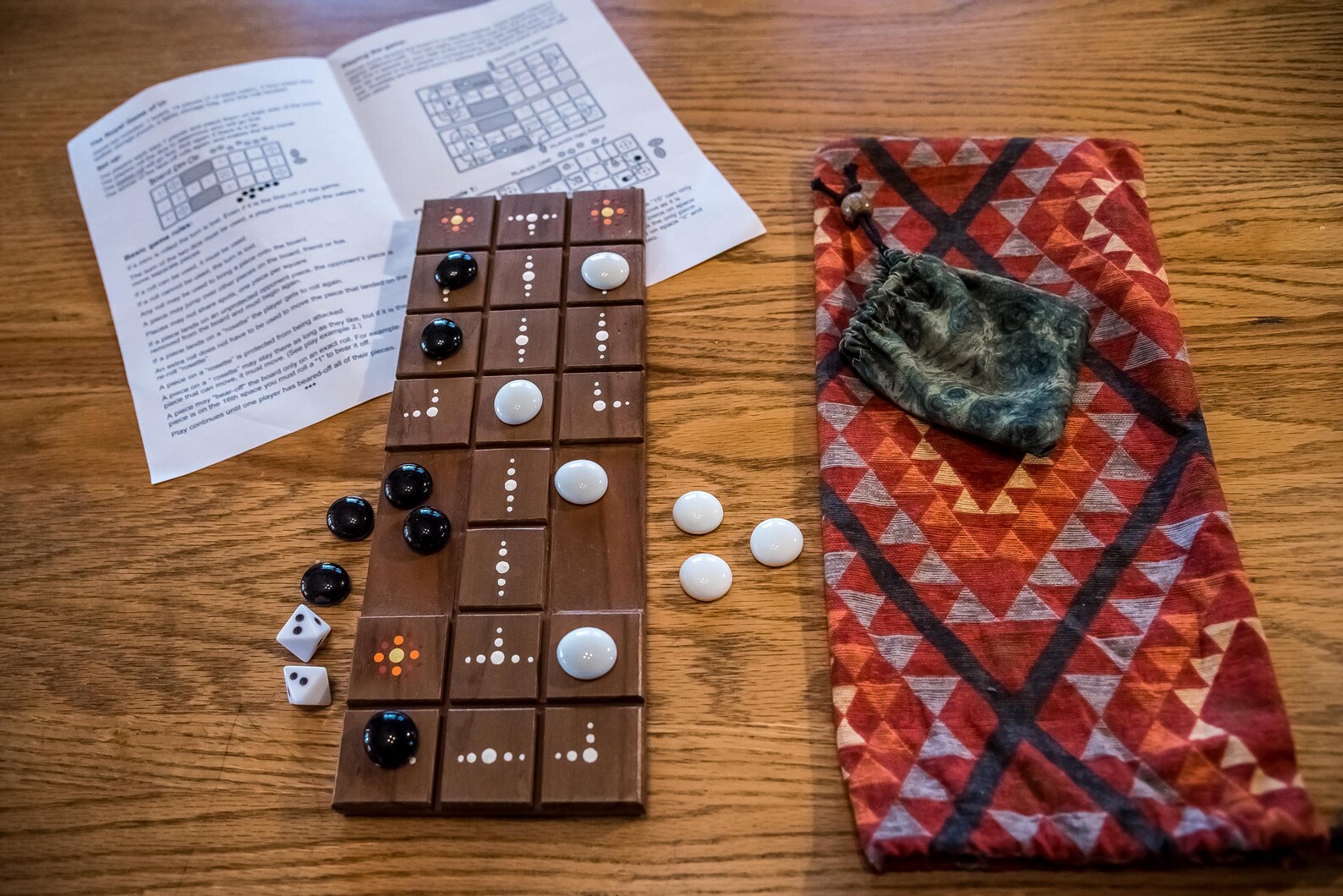 The Royal Game of Ur Full Set With Instructions Game of Twenty Squares ...