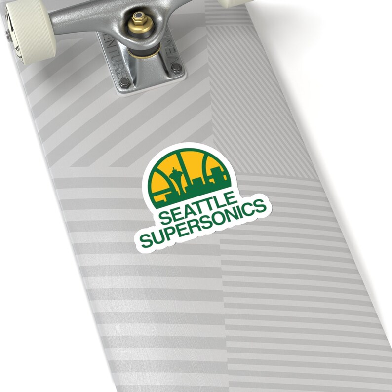 Seattle Supersonics Retro Logo Kiss-cut Sticker - Etsy