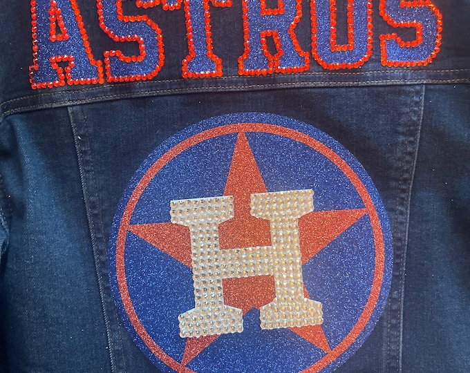 Limited Edition Denim Custom Houston Astros Jacket - Etsy