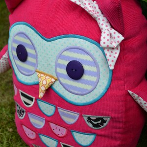 Cerise Pink Owl Cushion Pillow - Etsy