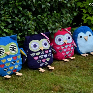 Cerise Pink Owl Cushion Pillow - Etsy