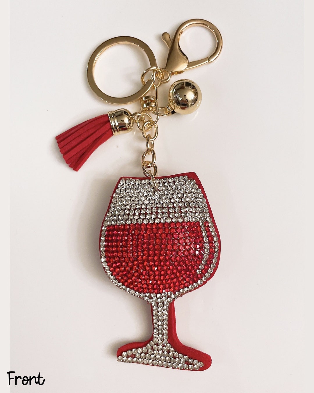Bling Rhinestone Wine Glass, Custom Rhinestone Keychain, Rhinestone ...