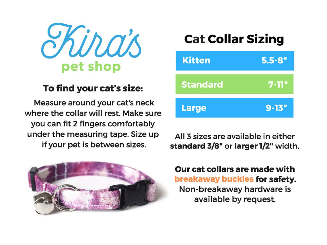 Navy Blue Cat Collar Breakaway Cat Collar Boy Cat or Kitten | Etsy