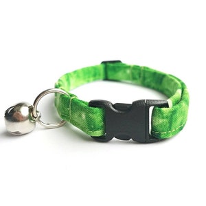 Green Crystal Cat Collar, Breakaway Cat Collar, Emerald Green - Etsy
