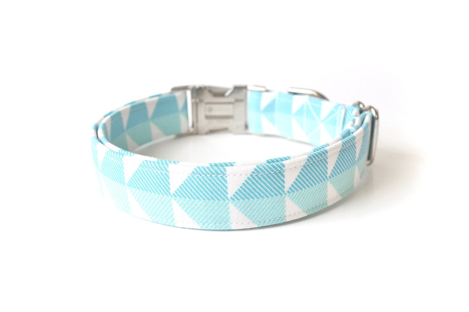 Modern Dog Collar Aqua Blue Dog Collar Designer Dog | Etsy