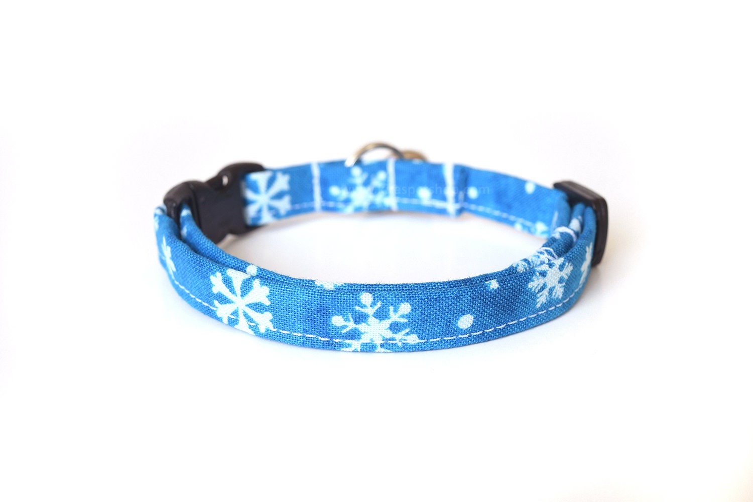 Blue Snowflake Cat Collar Breakaway Cat Collar Christmas Cat | Etsy