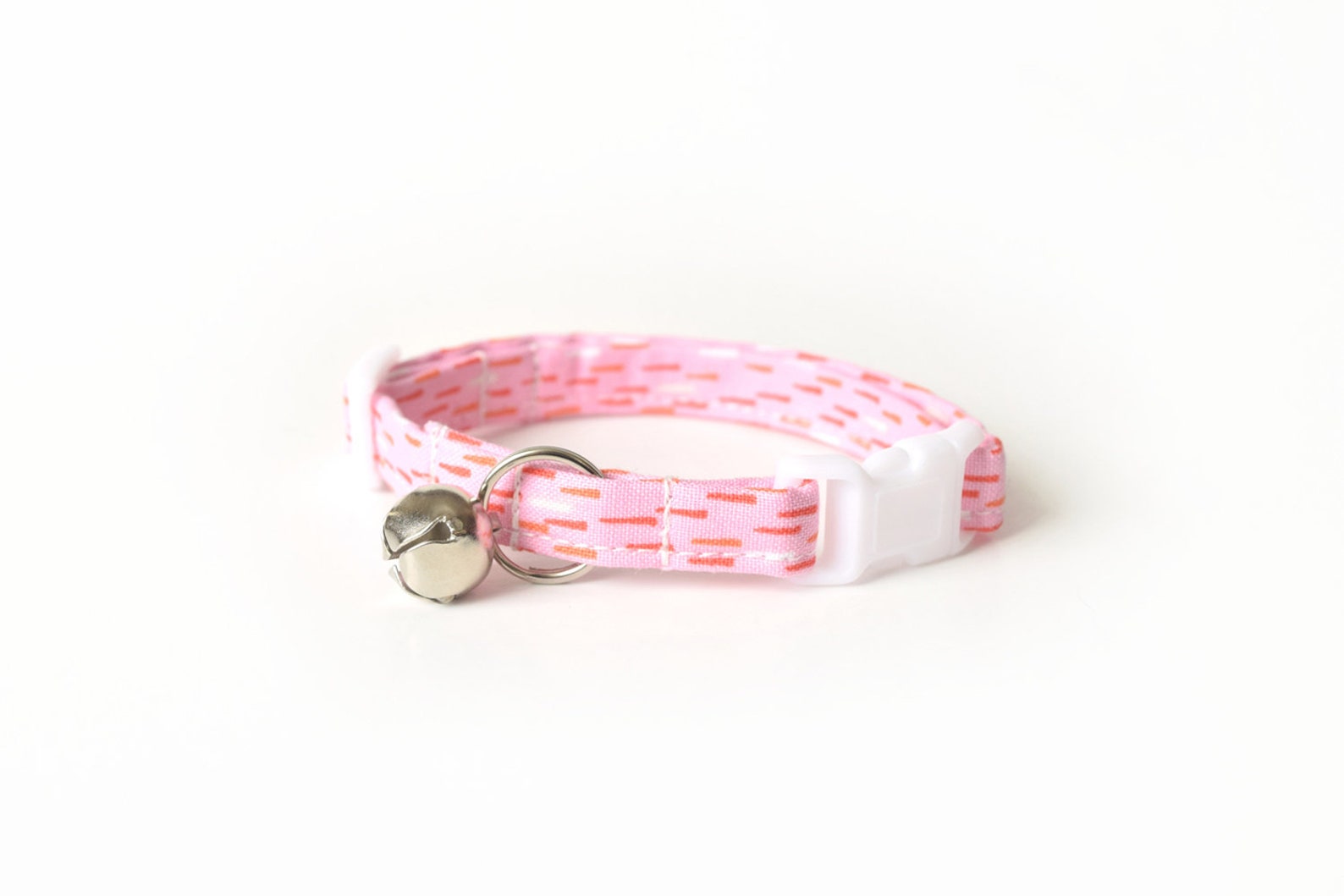 Pink Cat Collar, Breakaway Cat Collar, Pastel Pink Kitten Collar ...