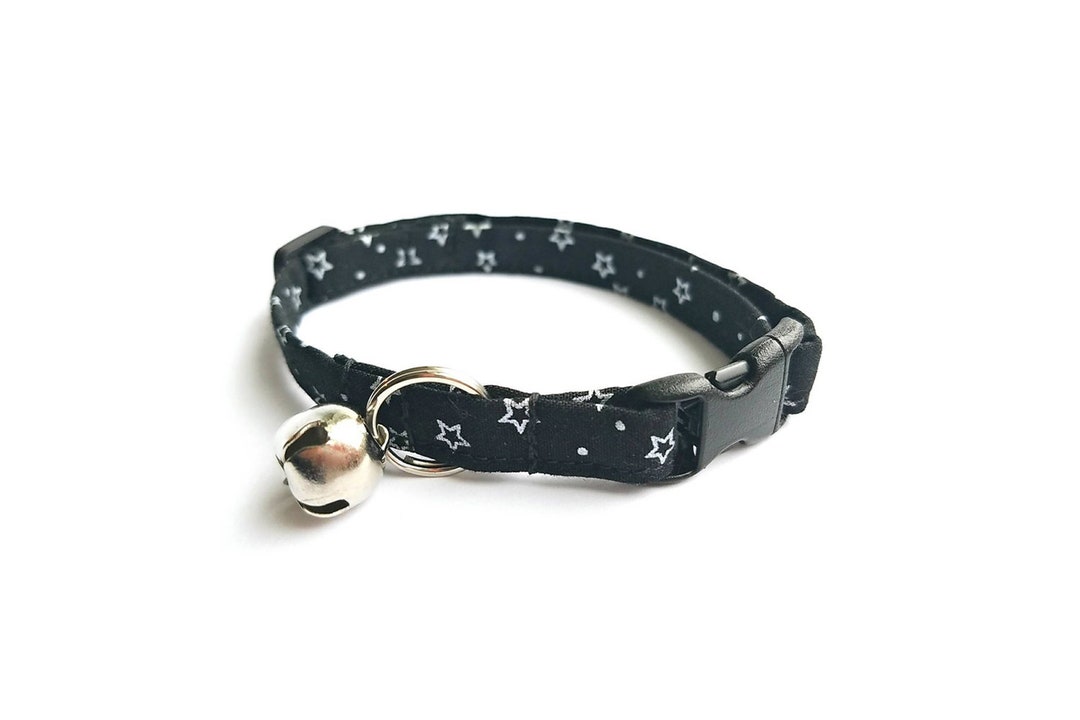 Starry Cat Collar, Breakaway Cat Collar, Galaxy Cat Collar, Black ...