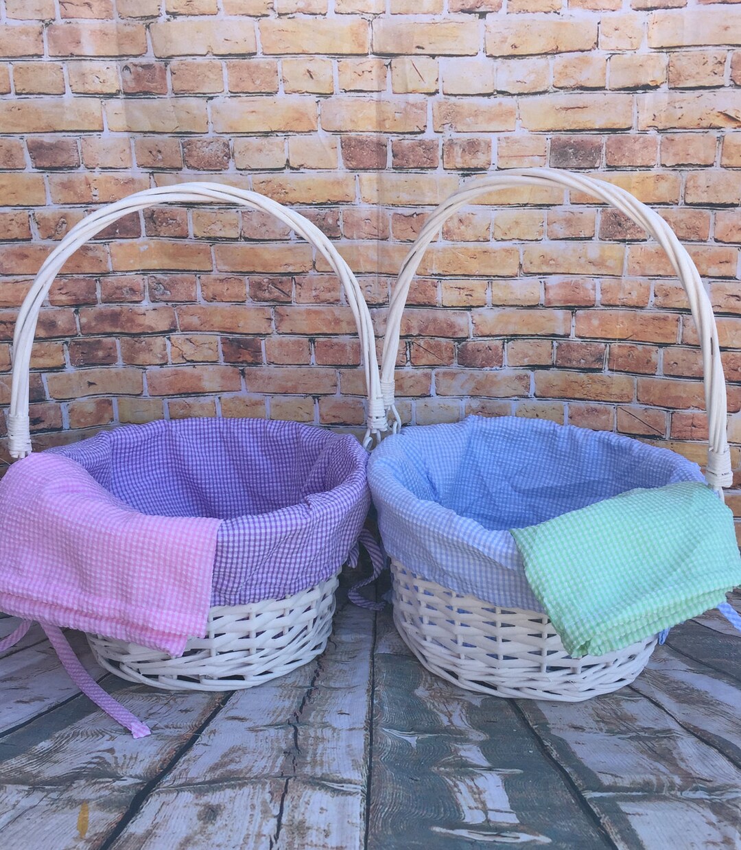 Monogrammed Easter Basket Liner - Liner Only, Personalized Basket Liner ...
