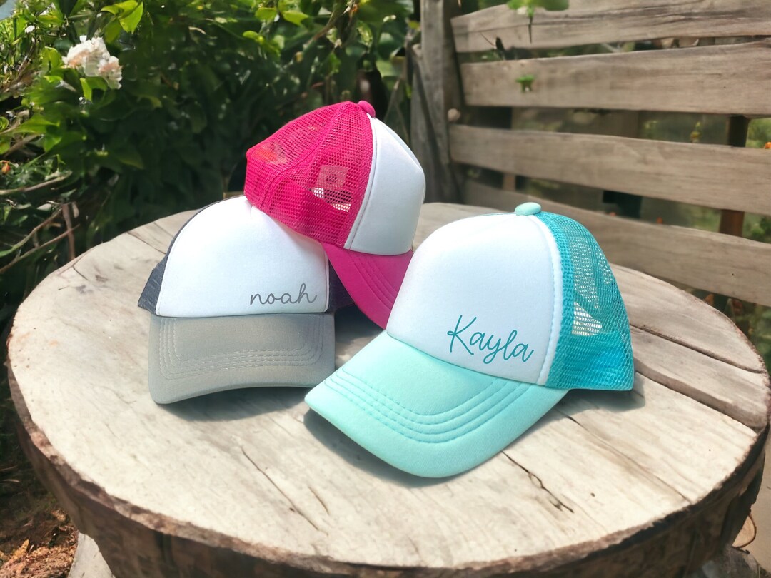 Infant Hat With Name, Trucker Hat for Baby, Foam Trucker Cap ...