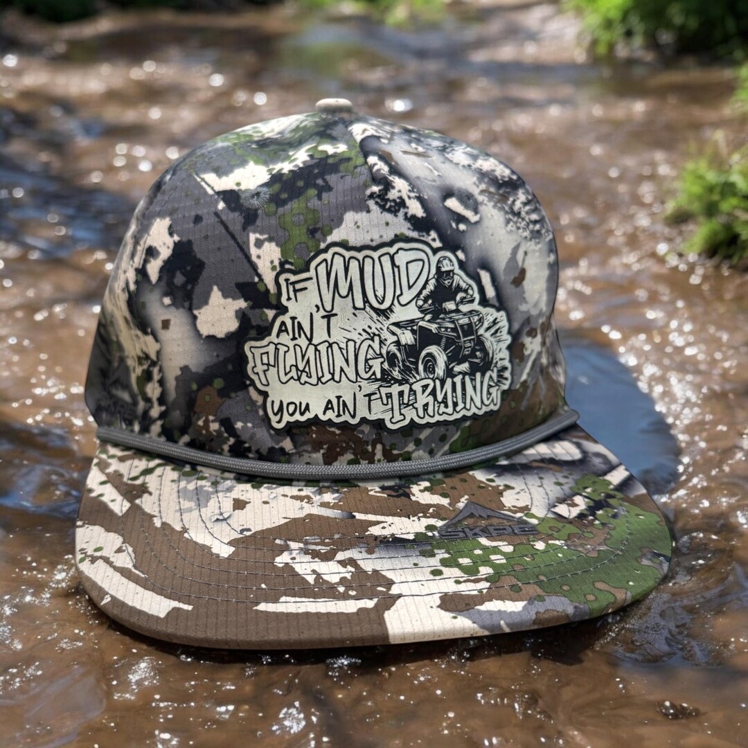 Glow in the Dark Patch Hat, If Mud Ain't Flying, 4 Wheeler off Road ...