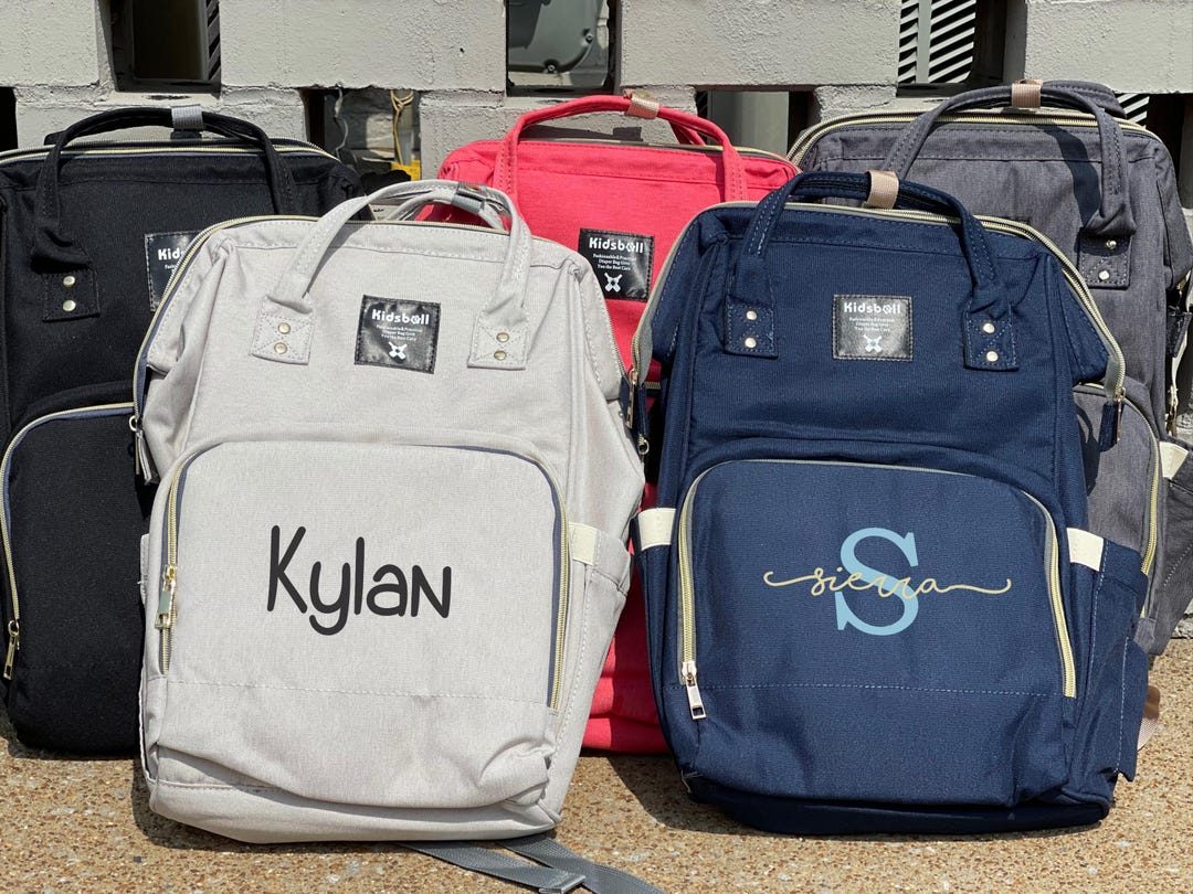 Personalized Diaper Bag Backpack, Monogram Diaper Bag, New Baby, Baby ...