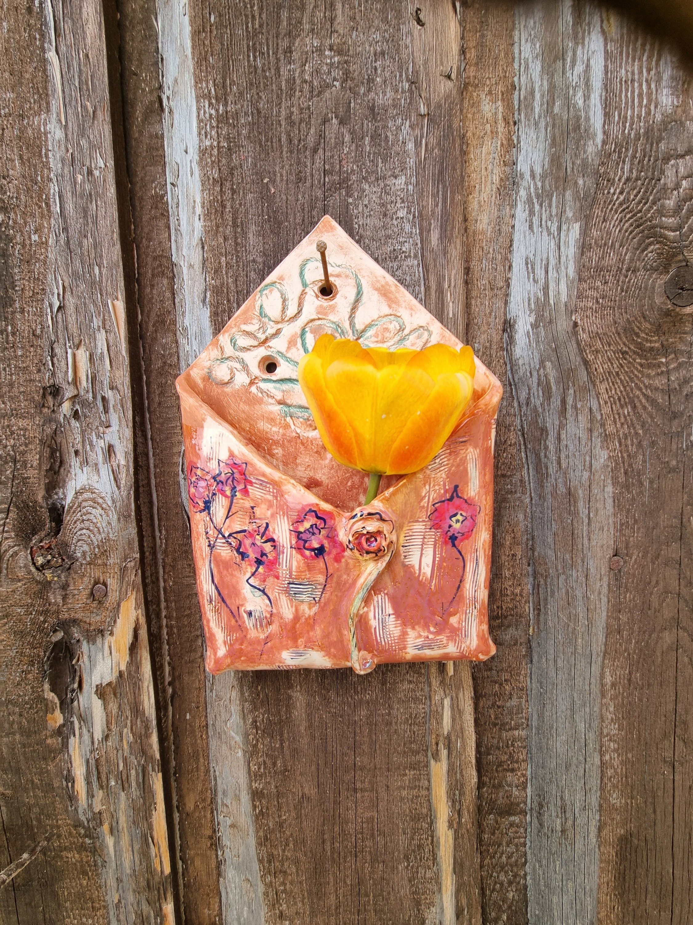 Ceramic Envelope Wall Decor - Etsy