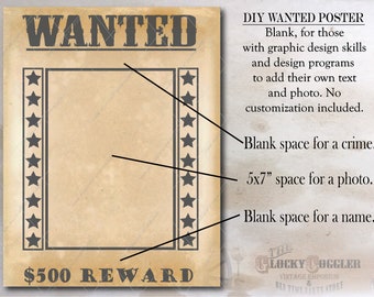 1920s Wanted Poster Template