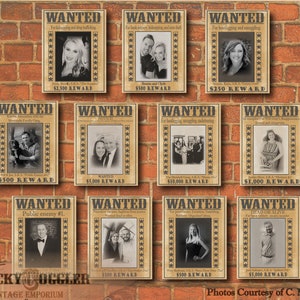 Custom WANTED Poster Printable JPG File ~ Personalized Photo, Crime ...