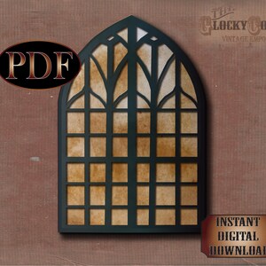 Gothic Window Printable Scene Setter Halloween Decoration - Etsy