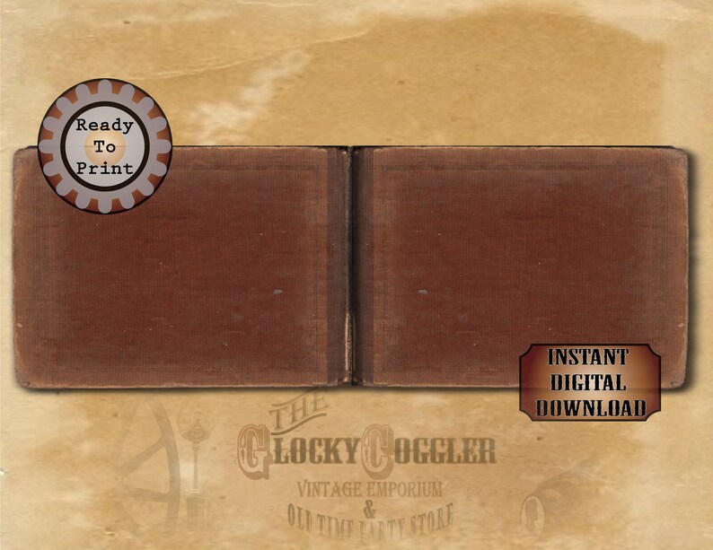 Goth Book Journal Cover JPG PNG Digital Download 4x5 | Etsy