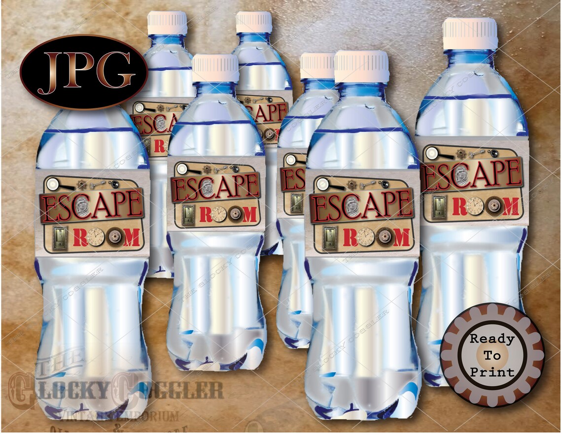 ESCAPE ROOM Party Food Printable Set 4 JPG Aged Paper - Etsy