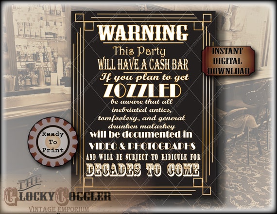 1920s Party Posters