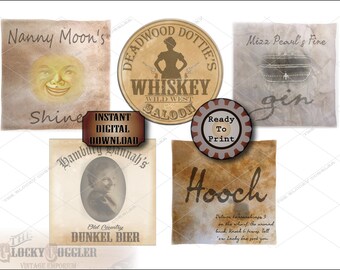 Prohibition Crate Labels - Etsy