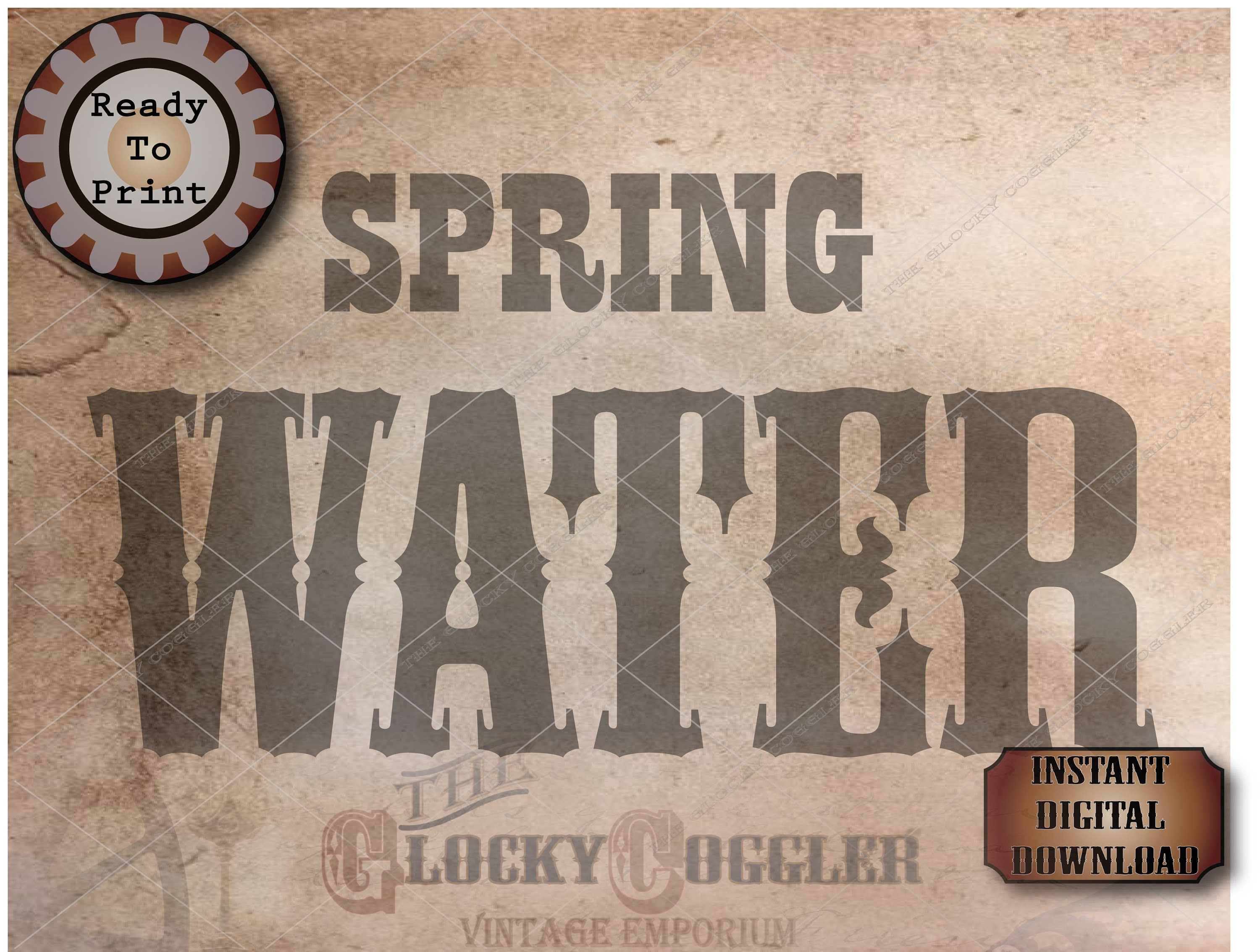 Non-alcohol Crate Label Props Printable 1920s Prohibition | Etsy