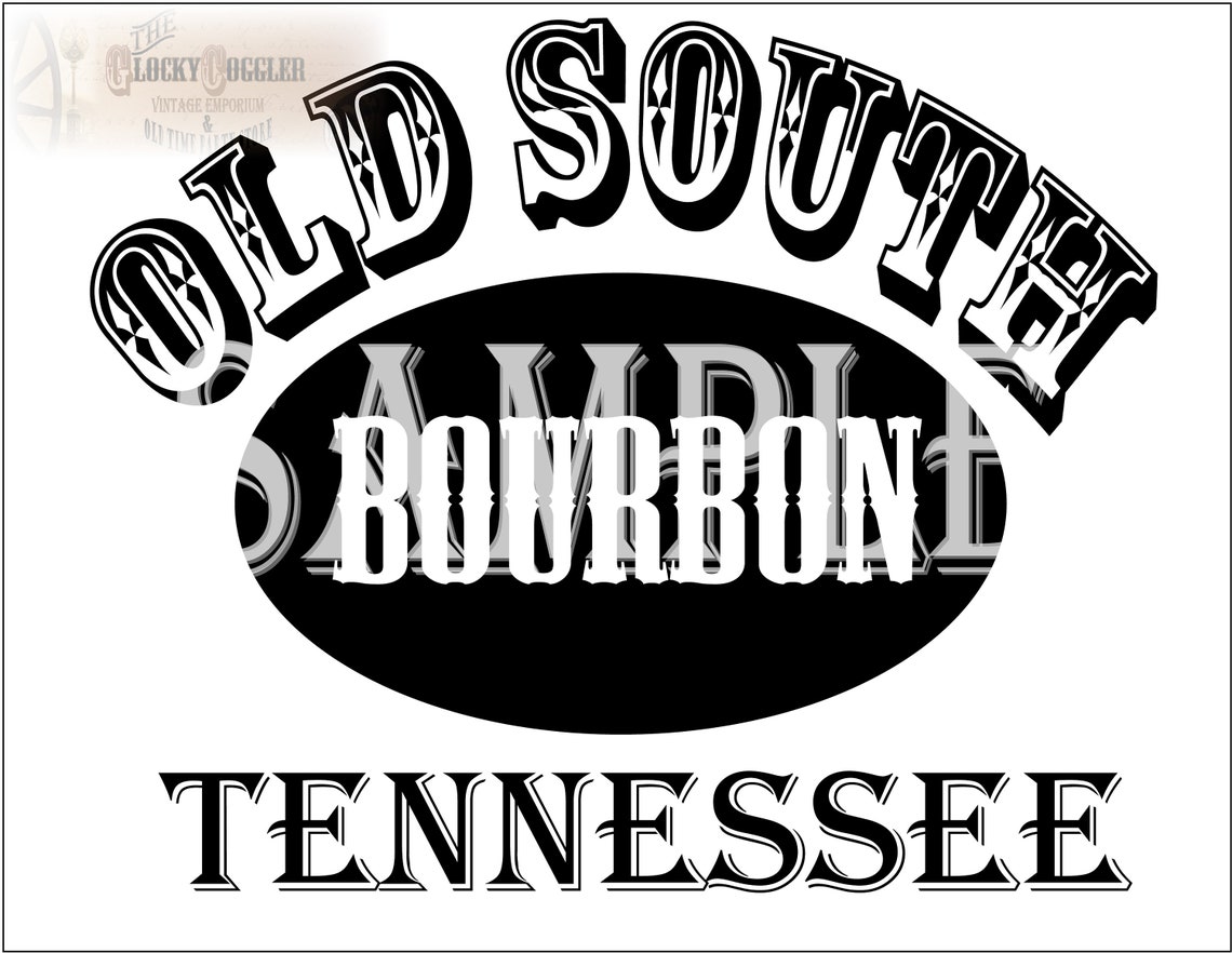 Tennessee Bourbon Label Files Set Svg Pdf Png Eps Dxf - Etsy