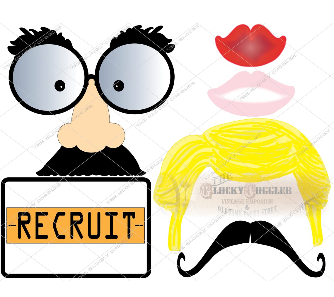 MURDER MYSTERY Detective Photo Booth Props 1 ZIP File Cast | Etsy