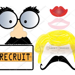 MURDER MYSTERY Detective Photo Booth Props 1 ZIP File Cast of ...