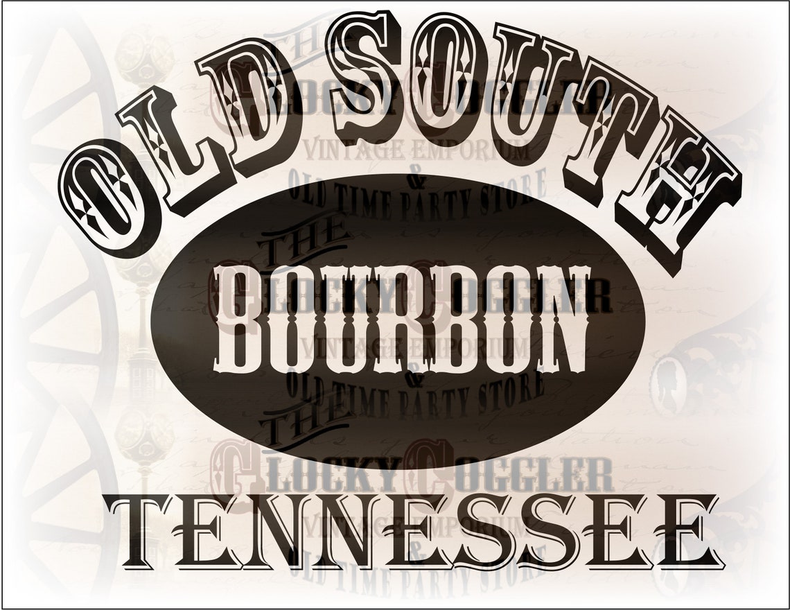 Tennessee Bourbon Label Files Set Svg Pdf Png Eps Dxf - Etsy