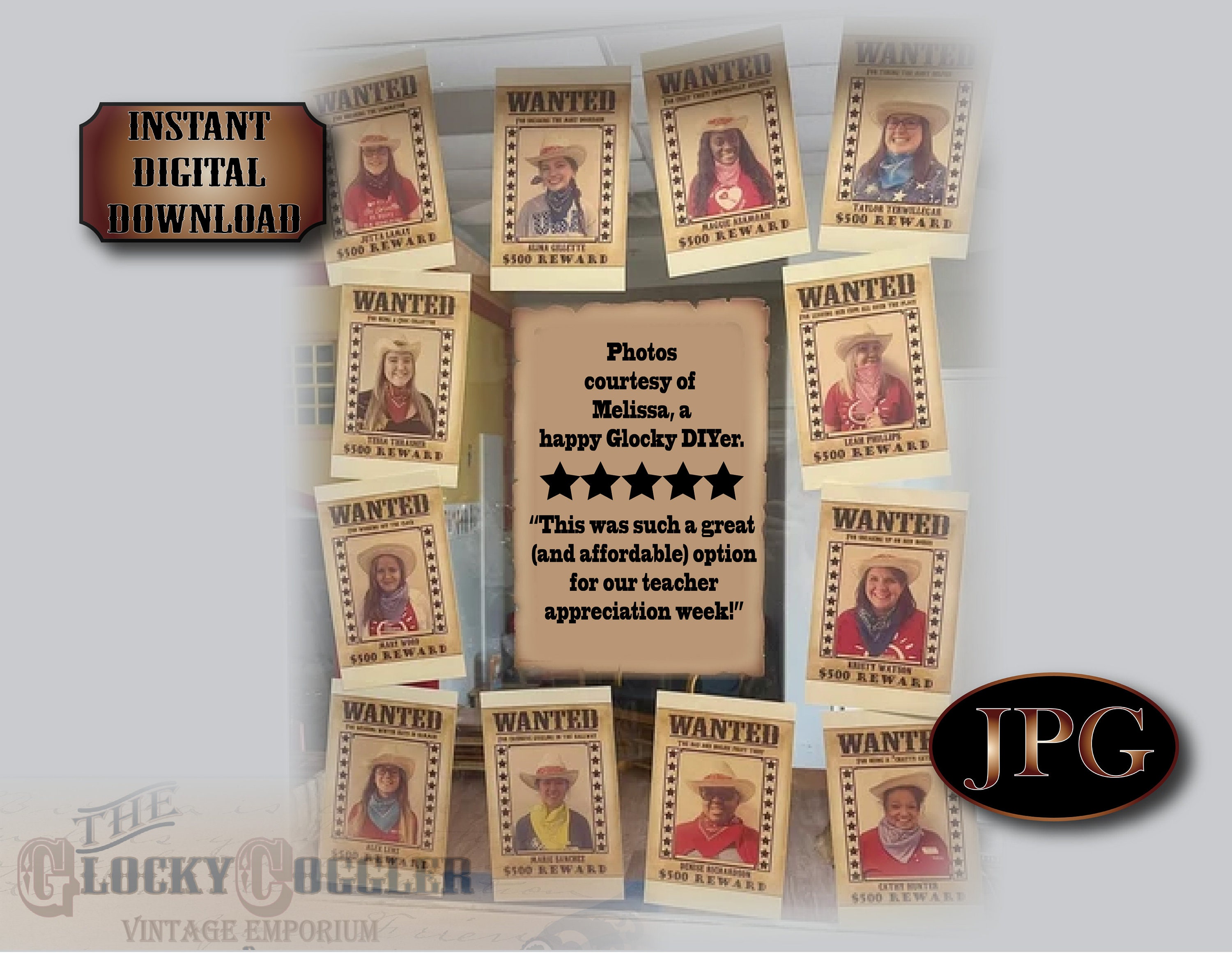 DIY Blank WANTED Poster Printable Space for Photo Crime - Etsy UK