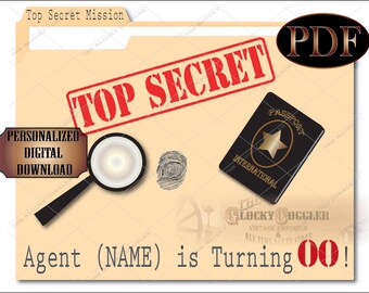 Top Secret Folder - Etsy