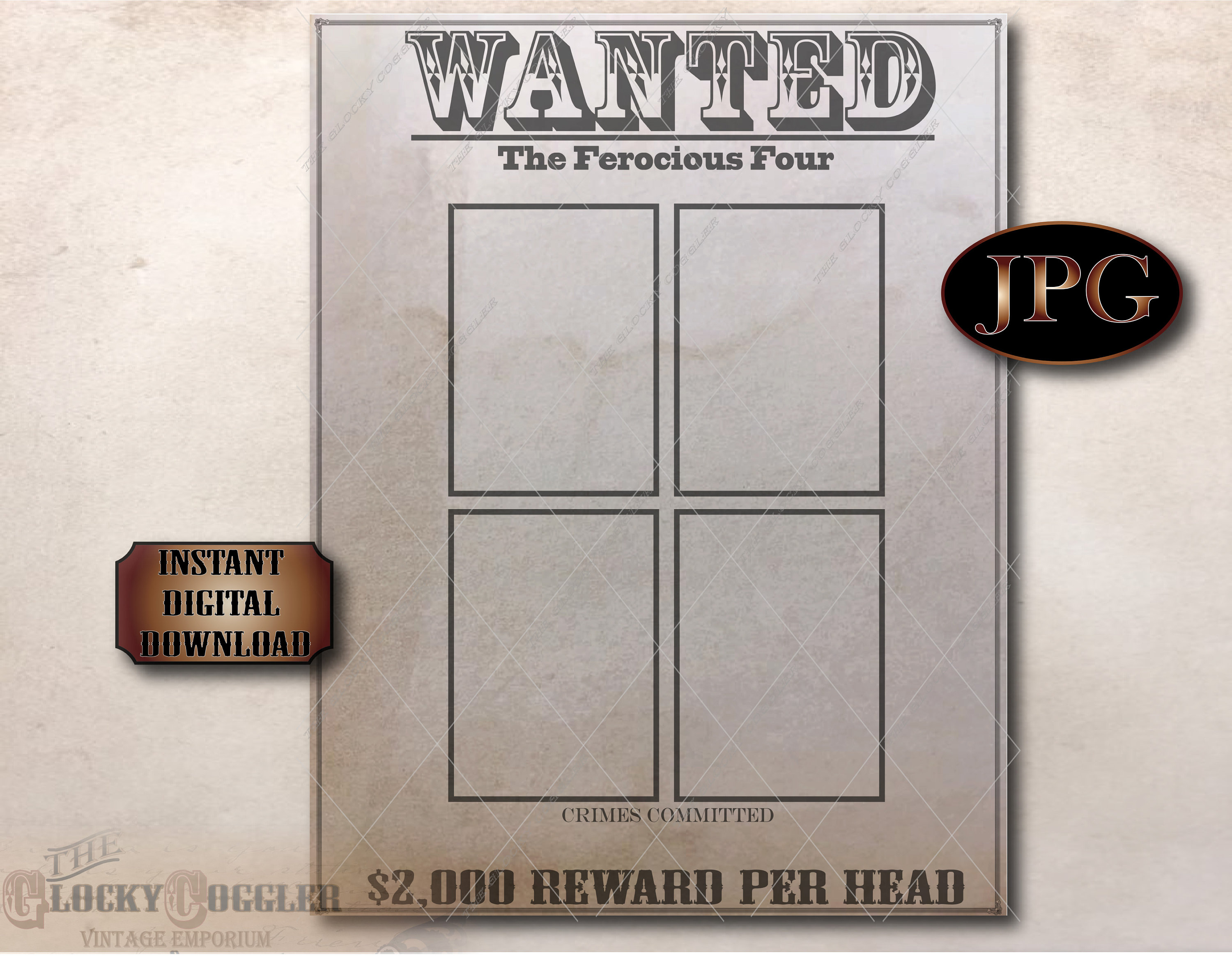 Wanted Poster Template For Word