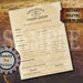 Asylum Admission Form Printable Digital File Party Prop ...