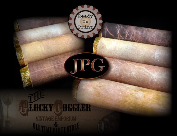 8 Cigar Wrap Papers on 2 Printable JPGs Prohibition | Etsy